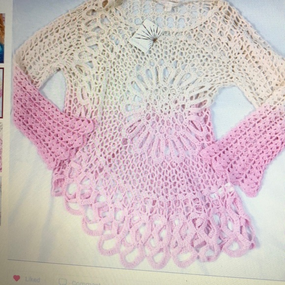 Boston Proper | Sweaters | Gorgeous Ombre Gorgeous Crocheted Sweater ...